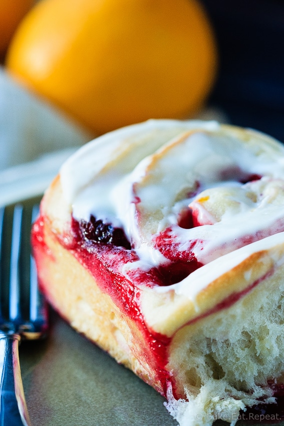 Lemon Raspberry Sweet Rolls Bake Eat Repeat